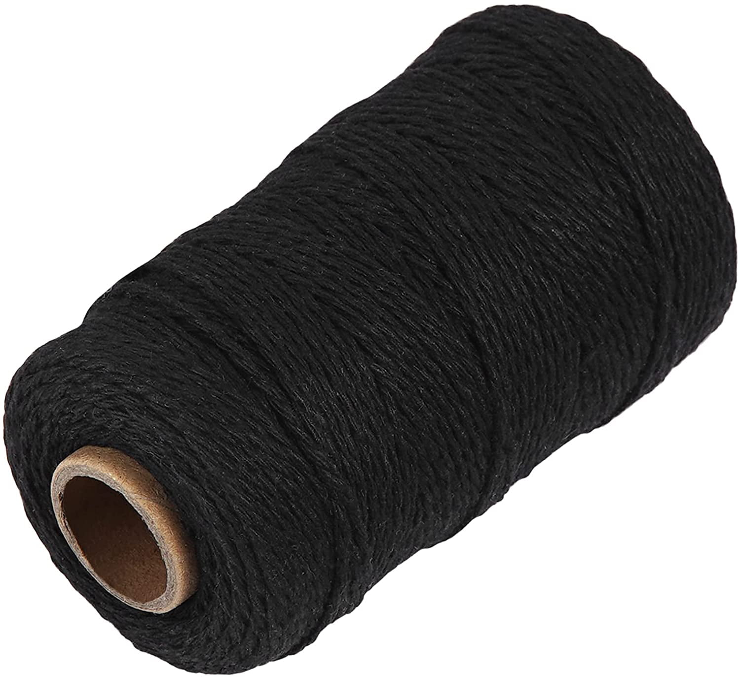 Black Natural Cotton Craft String - 328 Feet 2MM Bakers Twine for DIY ...