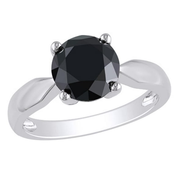 AFFY White Natural Diamond Cluster Square Ring in 10k Solid Gold (1 ...