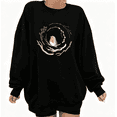Black Nature Robin Bird Branch Graphic Print Sweatshirt S-3XL Crew Neck ...