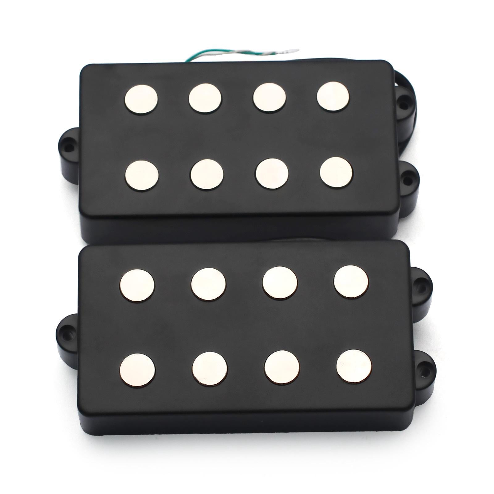 Black Neck + Bridge Pickups Magnet Ceramic Pickups Replacement for Open ...