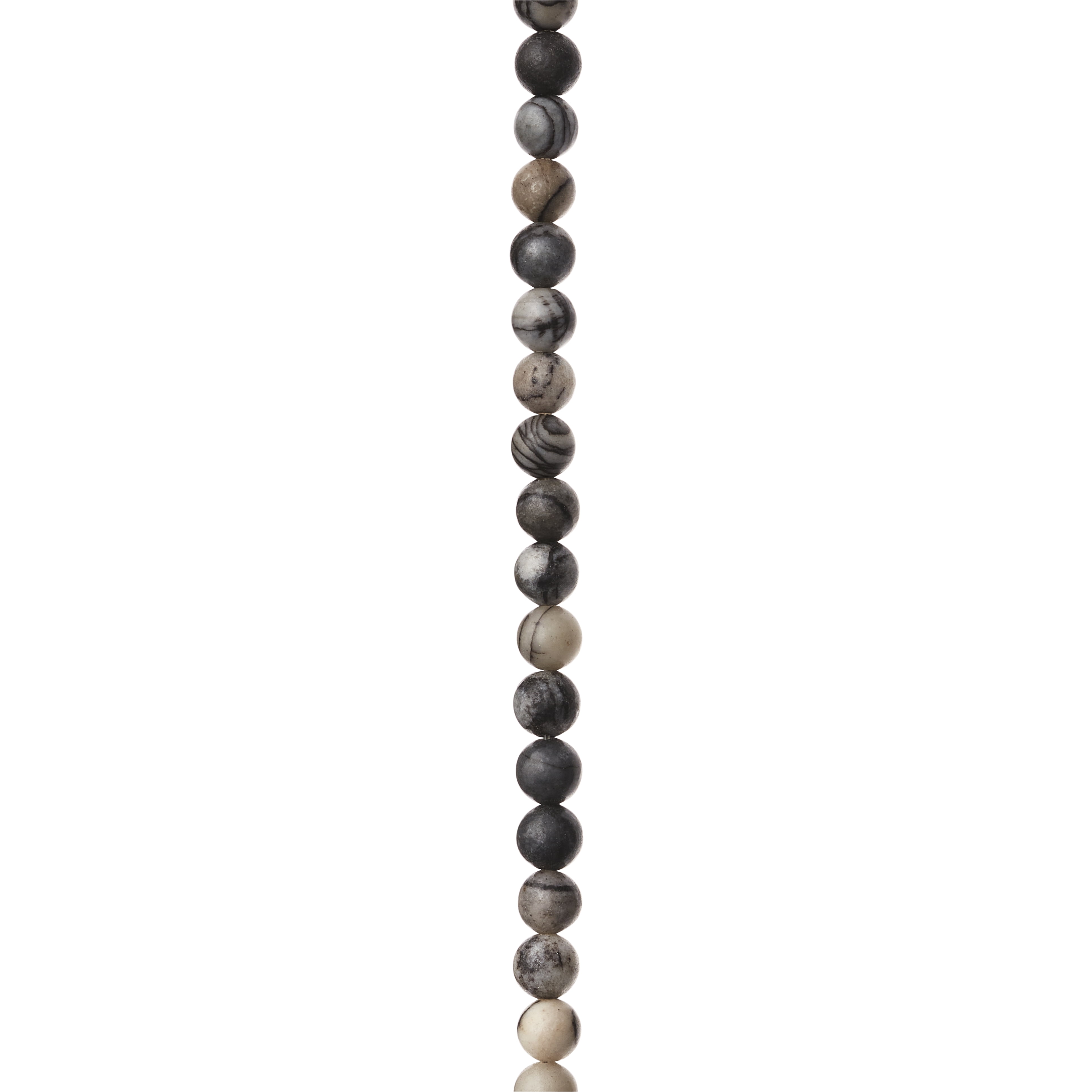 Black Network Stone Rondel by Bead Landing® - 4mm - Walmart.com