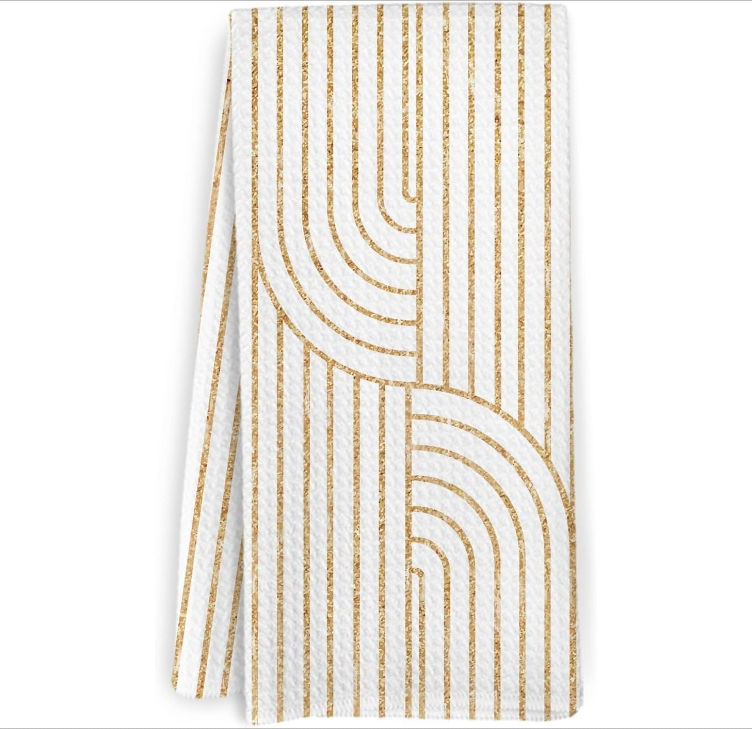 Black Neutral Abstract Kitchen Towels and Dishcloths Set of 2, Mid ...
