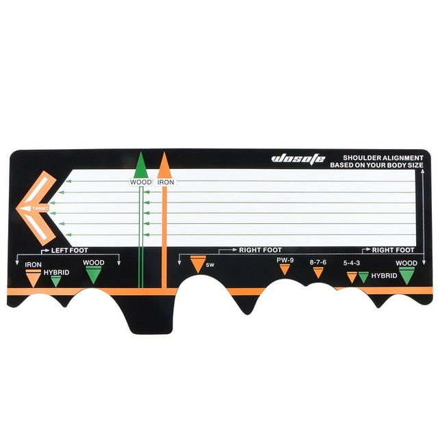 Black New Golf Swing Stance Mat Beginner Posture Auxiliary Mat Entry ...