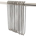 Black Nickel Shower Curtain Hooks, 55 Inch Ball Chain Design, 12 Pack ...