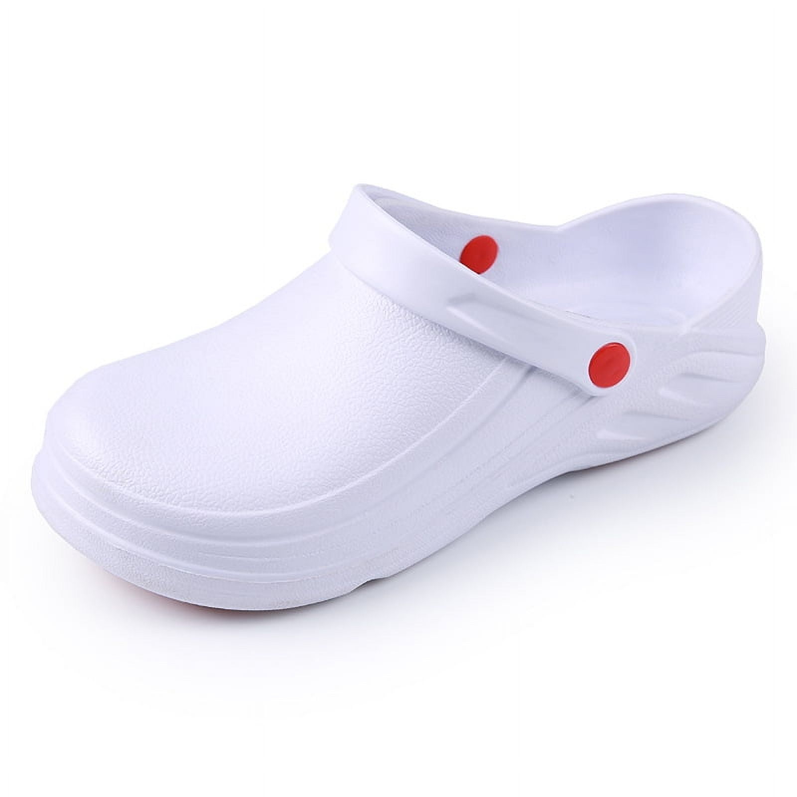 Black Non-Slip Work Shoes for Women & Men, Lightweight Slip-Resistant ...