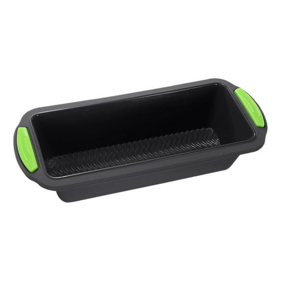 Black Non Stick Silicone Bread And Loaf Pan For Bread Quiche Meatloaf ...
