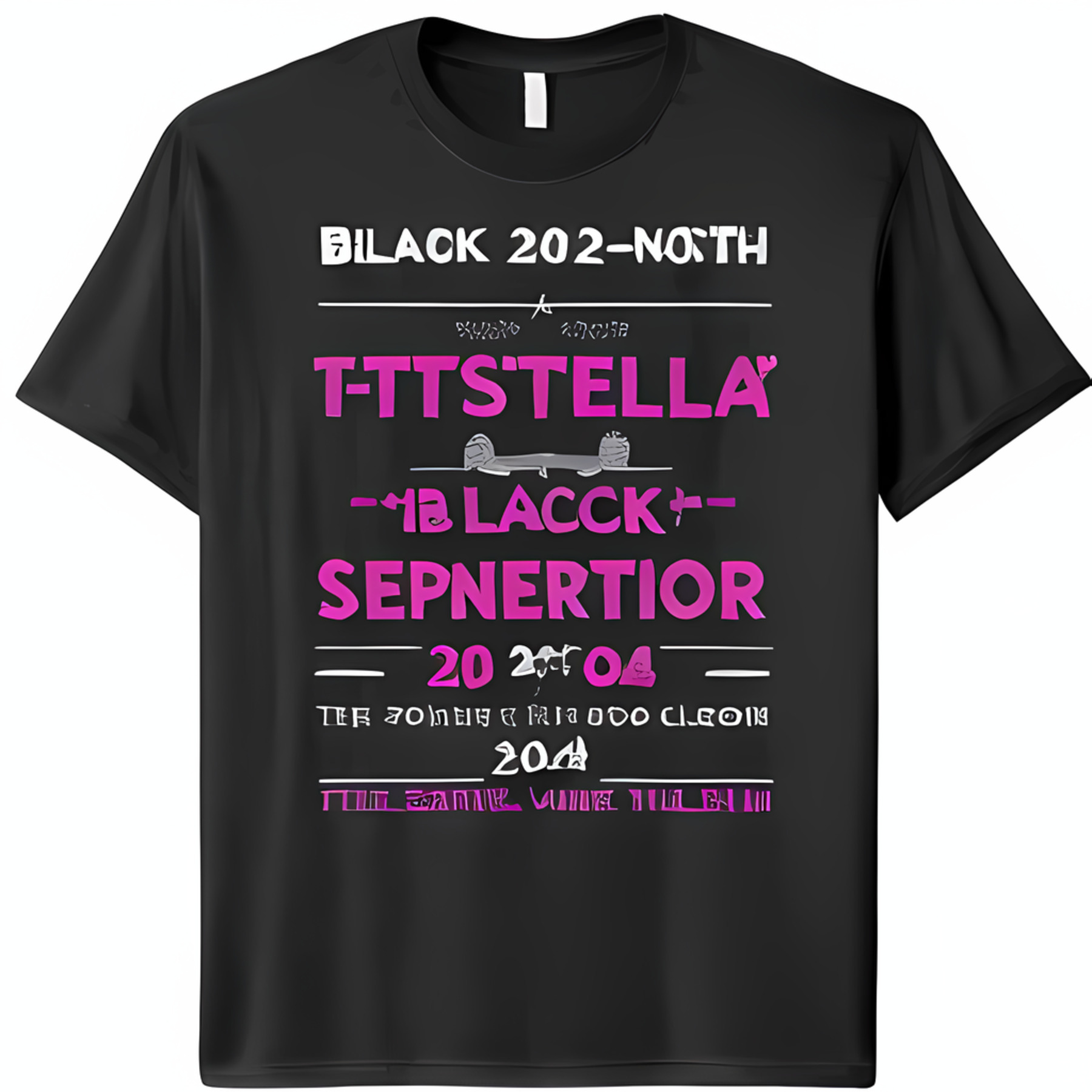 Black North Festival T-Shirt Futuristic Design with Machine Guns ...