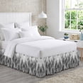 Black Nostalgia Pencil Touches Bed Skirt King Size 18 Inch Drop ...