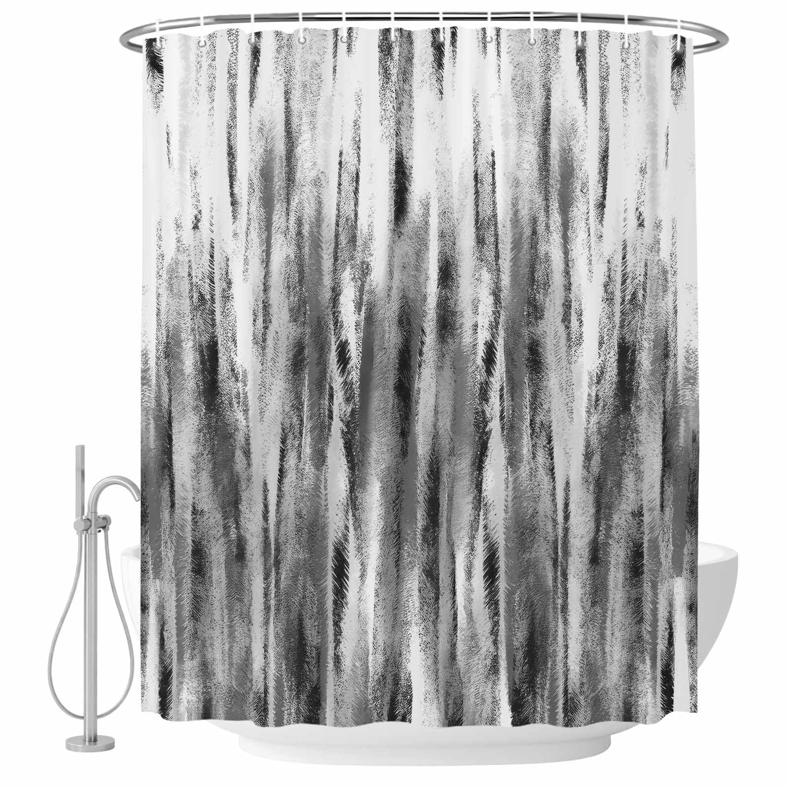 Black Nostalgia Pencil Touches Shower Curtain, 48" x 72", Gradient ...