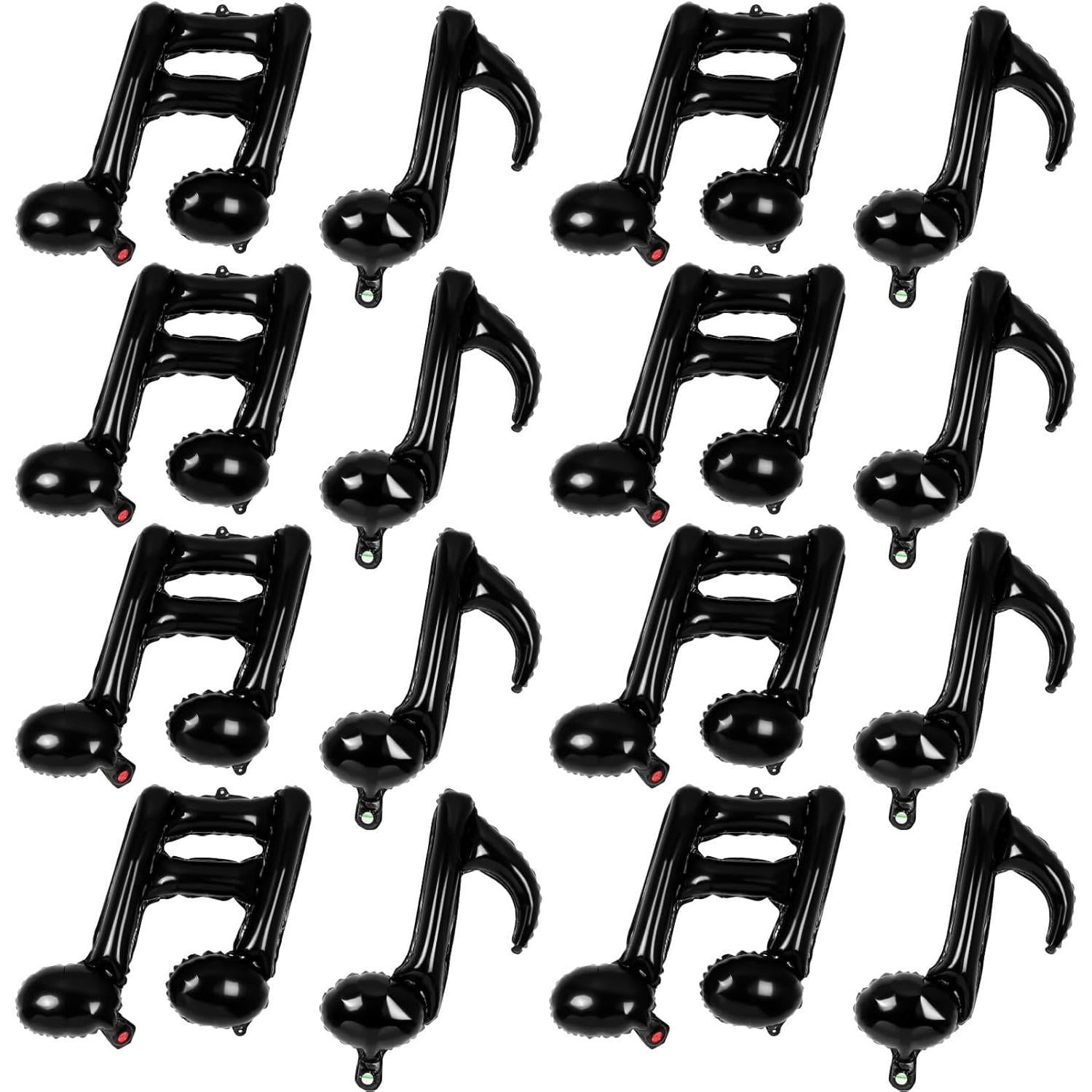 Black Note Balloons, Music Balloons, Black Music Note Foil Balloons for ...
