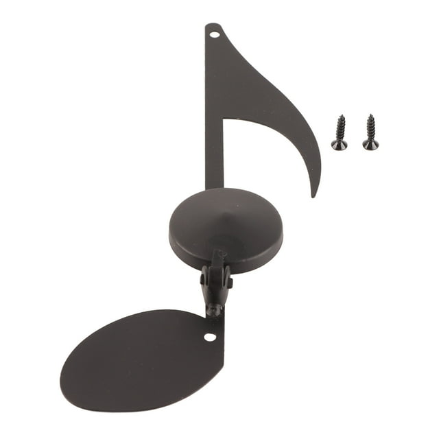 Black Note Wall Lamp Candlestick Wall Mounted Candle Holders Music Note ...