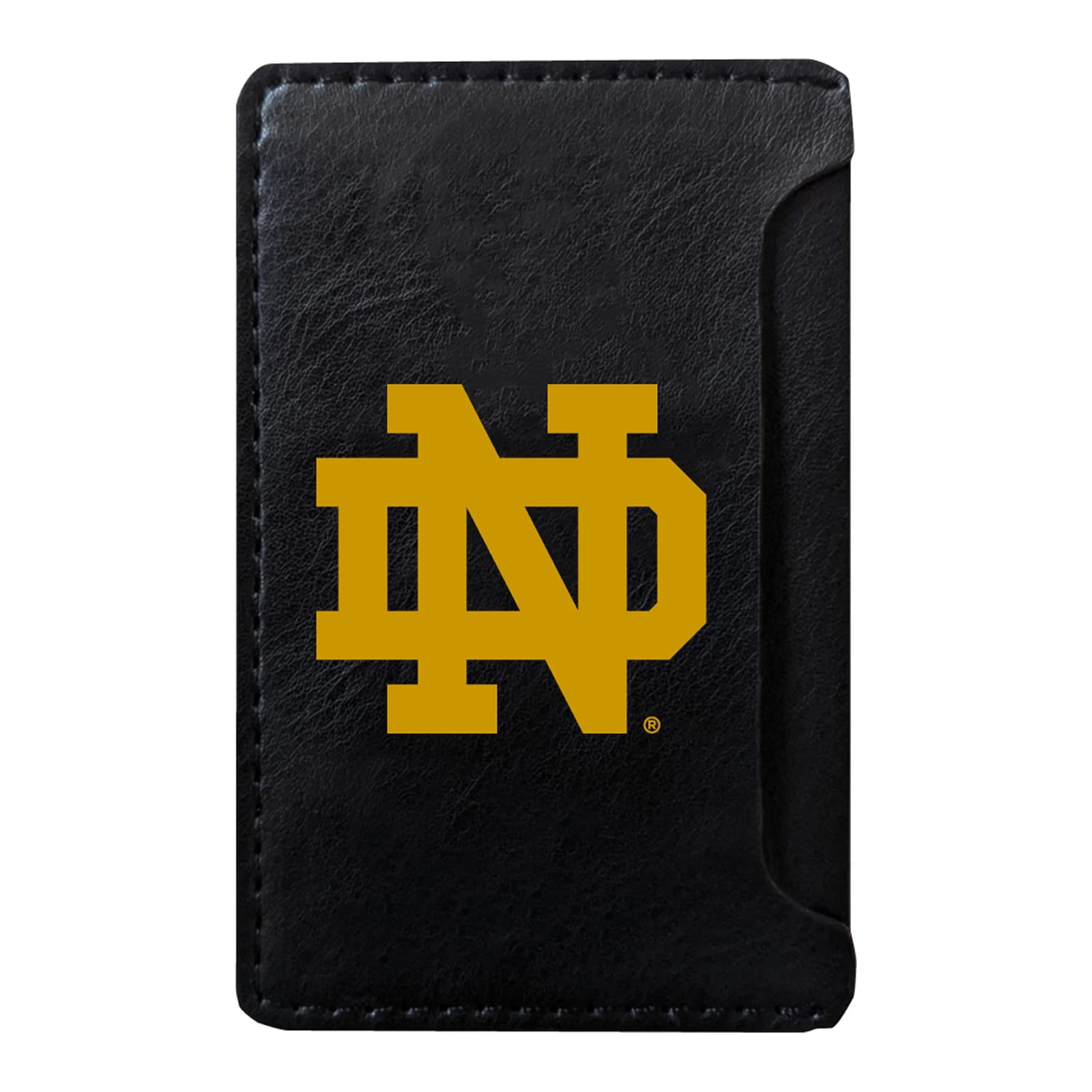 Black Notre Dame Fighting Irish Faux Leather Phone Wallet Sleeve ...