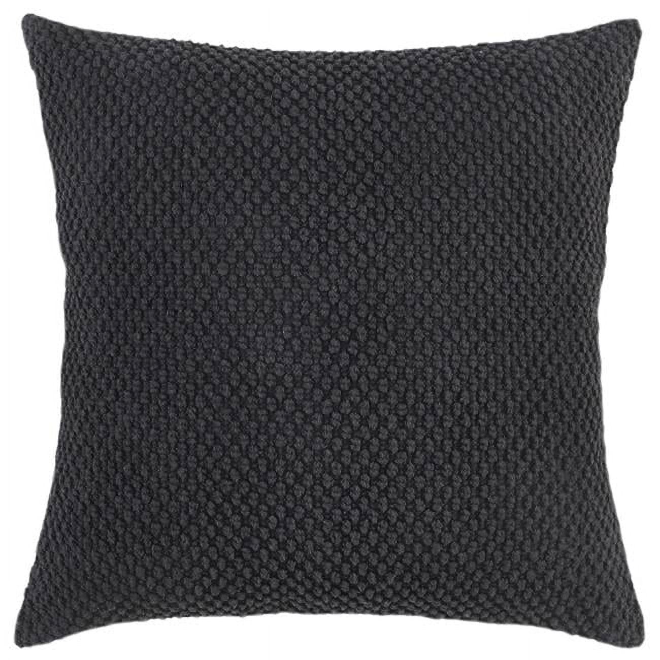 Black Nubby Textured Modern Throw Pillow - Walmart.com