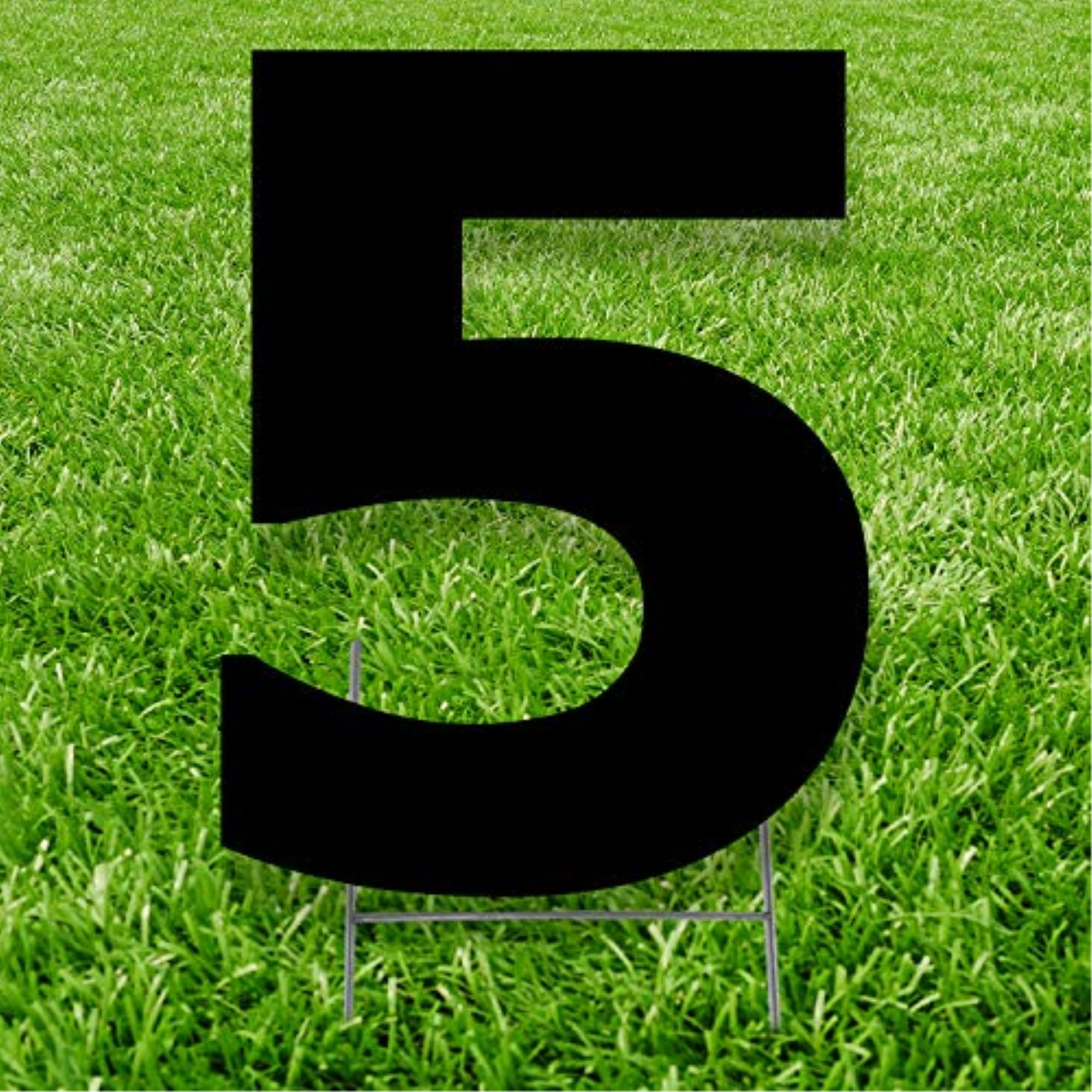 Black Number 5 20 inches tall - Walmart.com