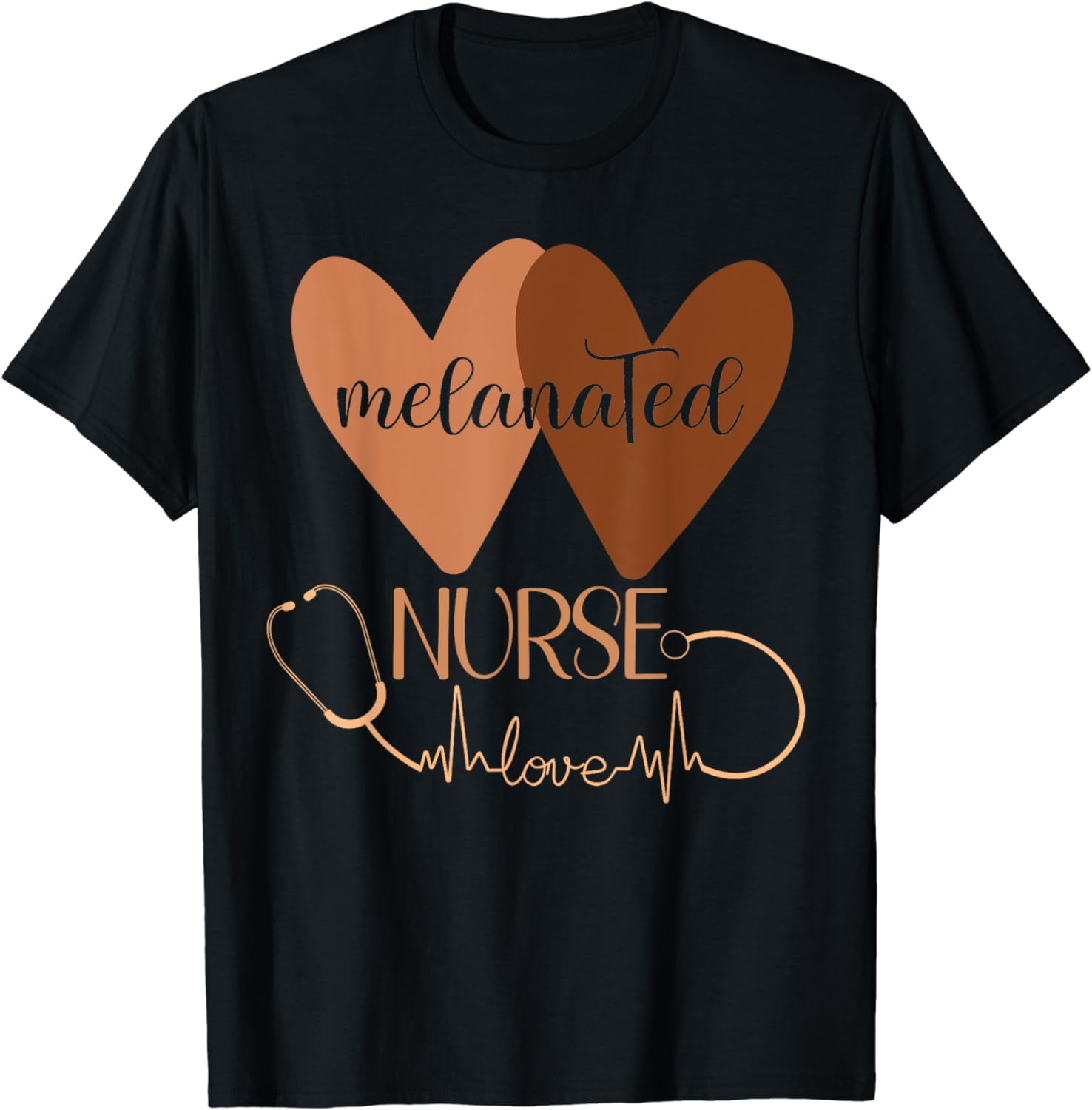 Black Nurse Melanated Woman Black History Month Nursing Crew T-Shirt ...