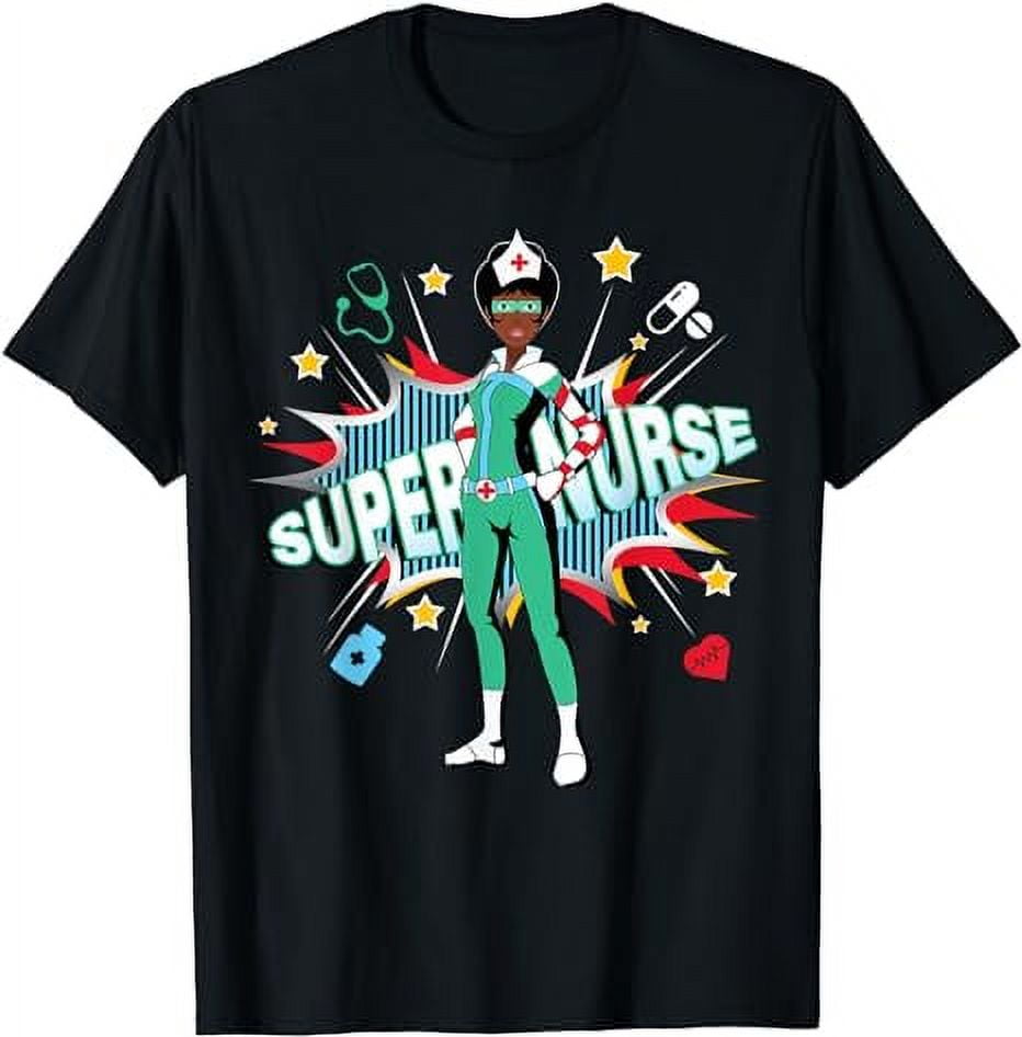 Black Nurses Rock Shirt | Super Hero Funny Black RN Nurse T-Shirt ...