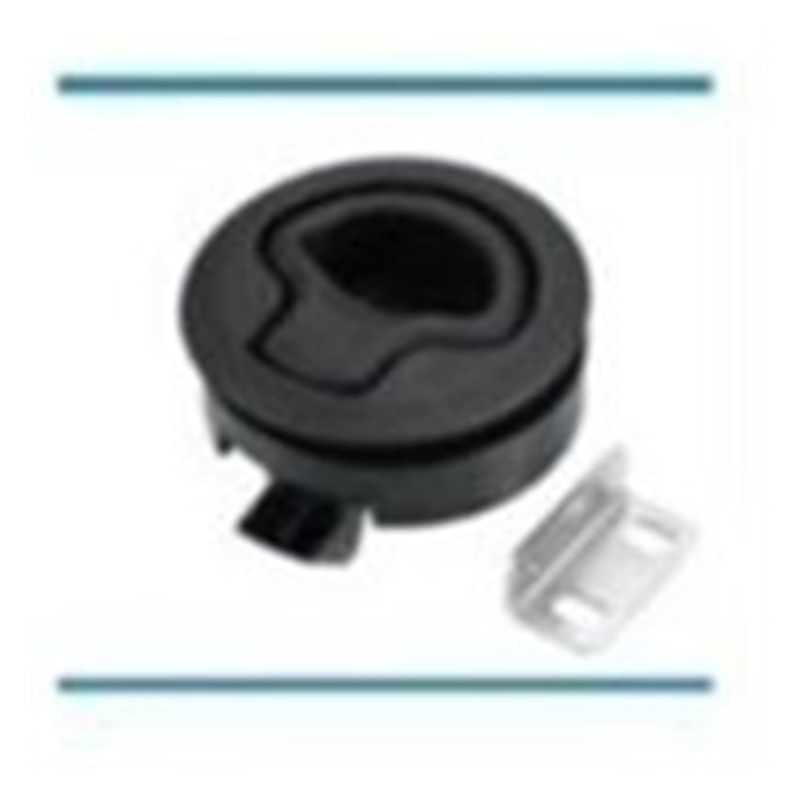 Black Nylon NO Key Flush Boat Marine Latch Flush Pull Latches Slam Lift ...
