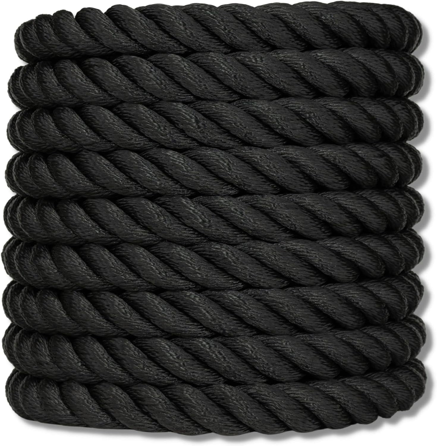 Black Nylon Rope | 3 Strand Twisted | 100% Nylon | 1 1/4 In. X 720 Feet ...