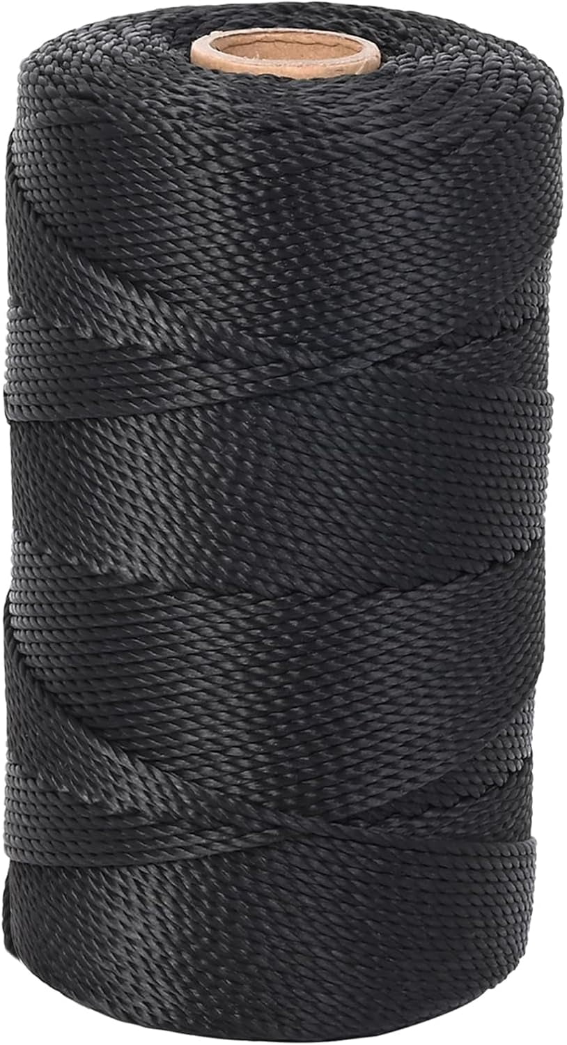 Black Nylon String 1000ft 2mm UV Resistant Cord Twine for Garden Tomato ...