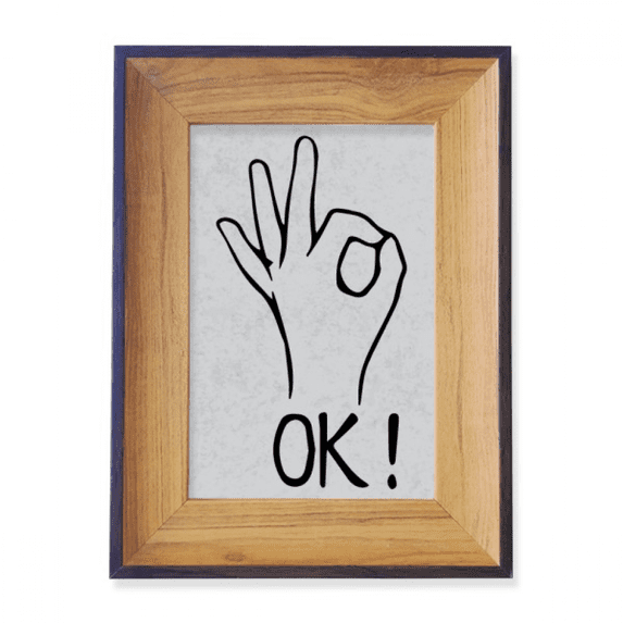 Black OK Personalized Gesture Pattern Photo Frame Exhibition Display ...