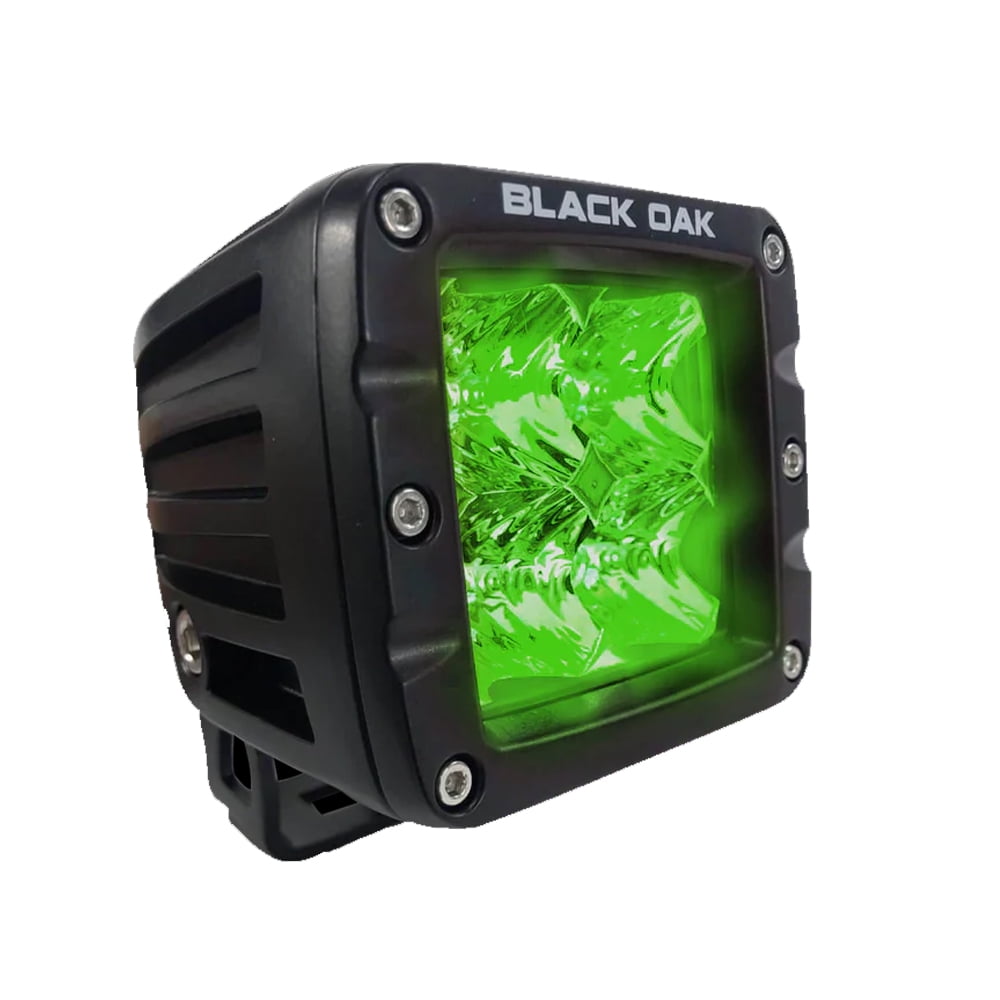 Black Oak LED Green Hog Hunting 2" Flood Pod Light - Optimal for ...
