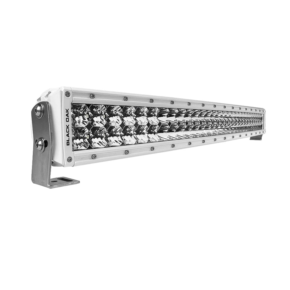 Black Oak Pro Series 3.0 Curved Double Row 30" LED Light Bar - Combo Optics - White Housing ...