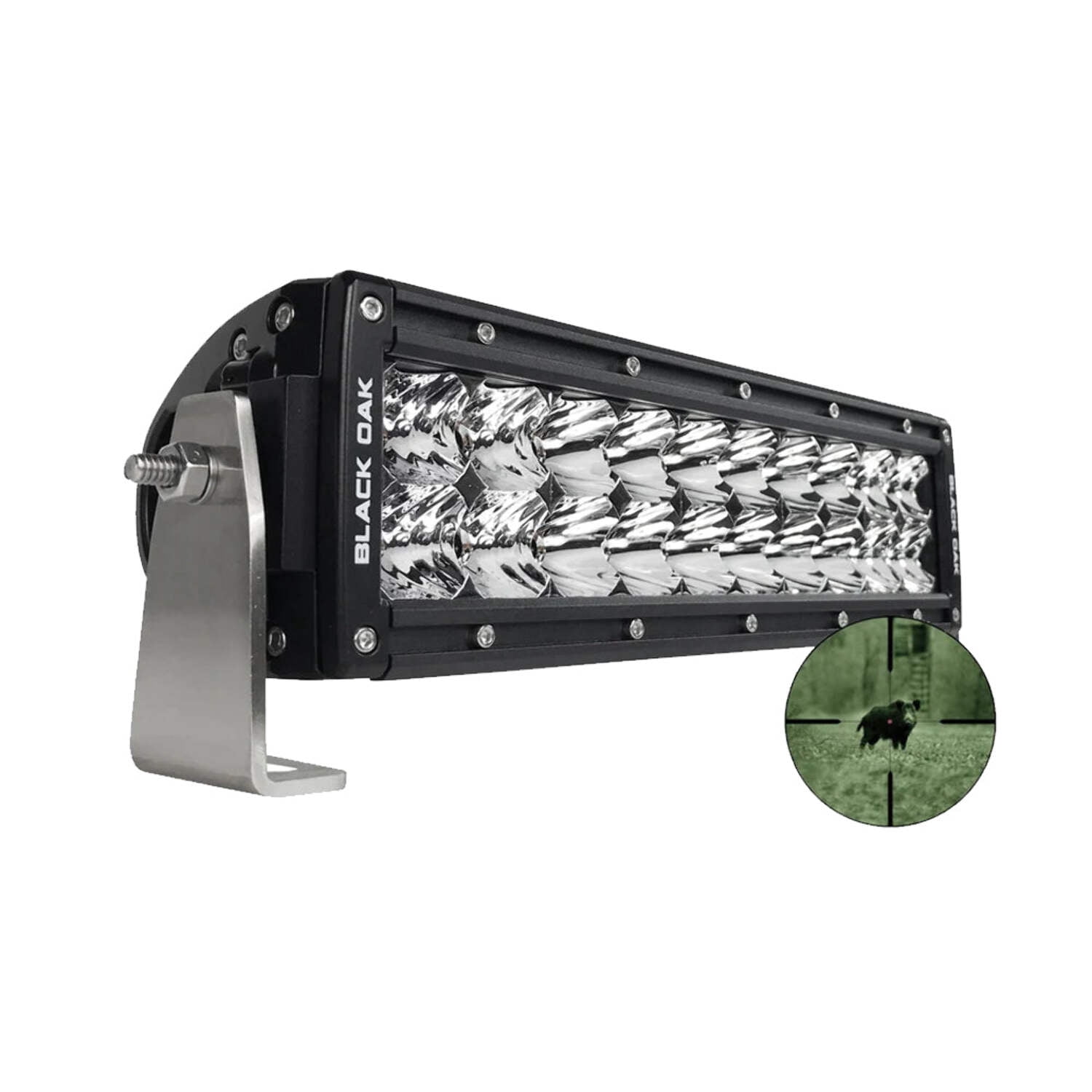 Black Oak Pro Series Double Row Combo Infrared 10" 940nm Light Bar ...