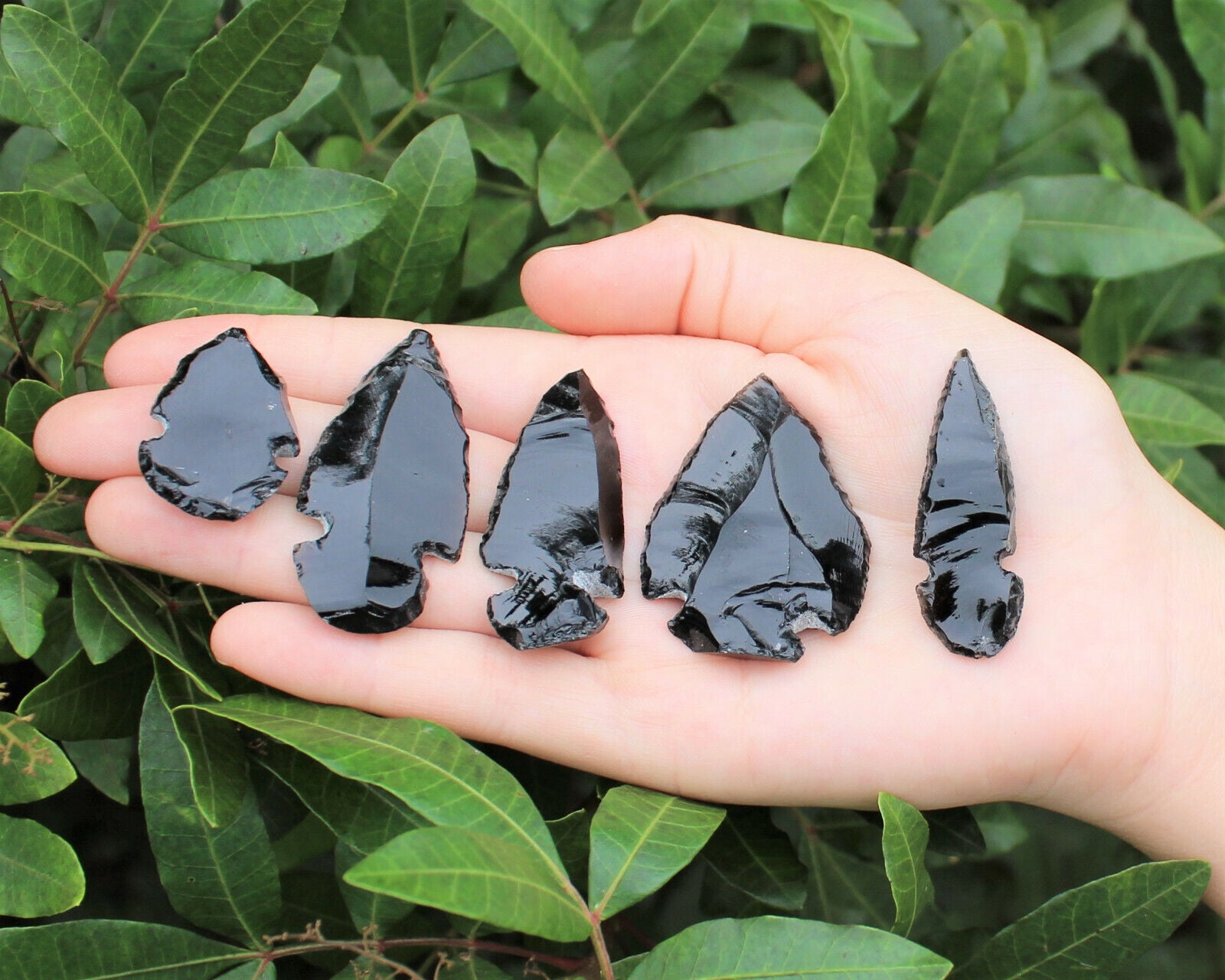 Black Obsidian Arrowheads, Black Obsidian Crystals, Obsidian Stone ...