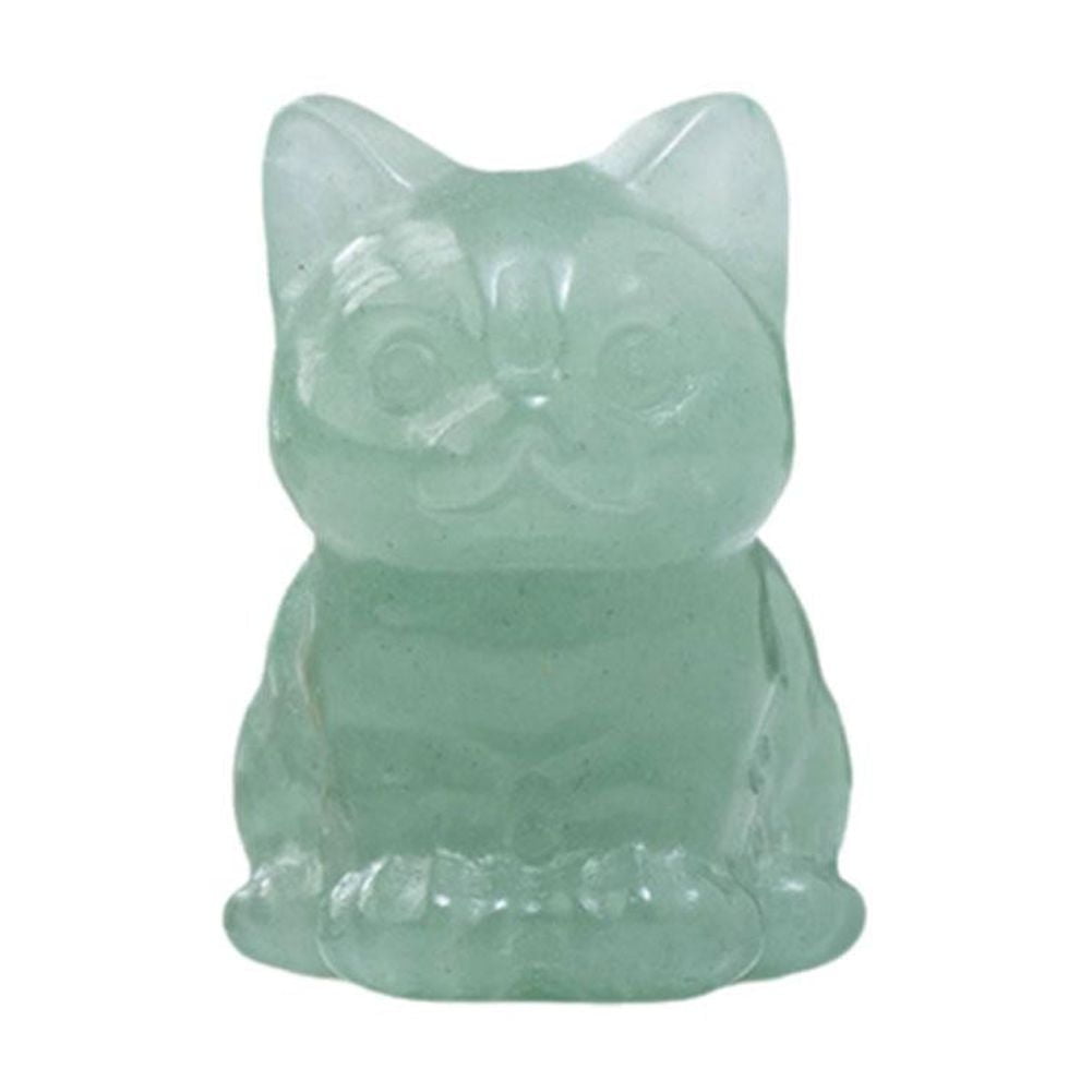 Black Obsidian Cat Crystal Statues, Healing Crystal Decorations ...