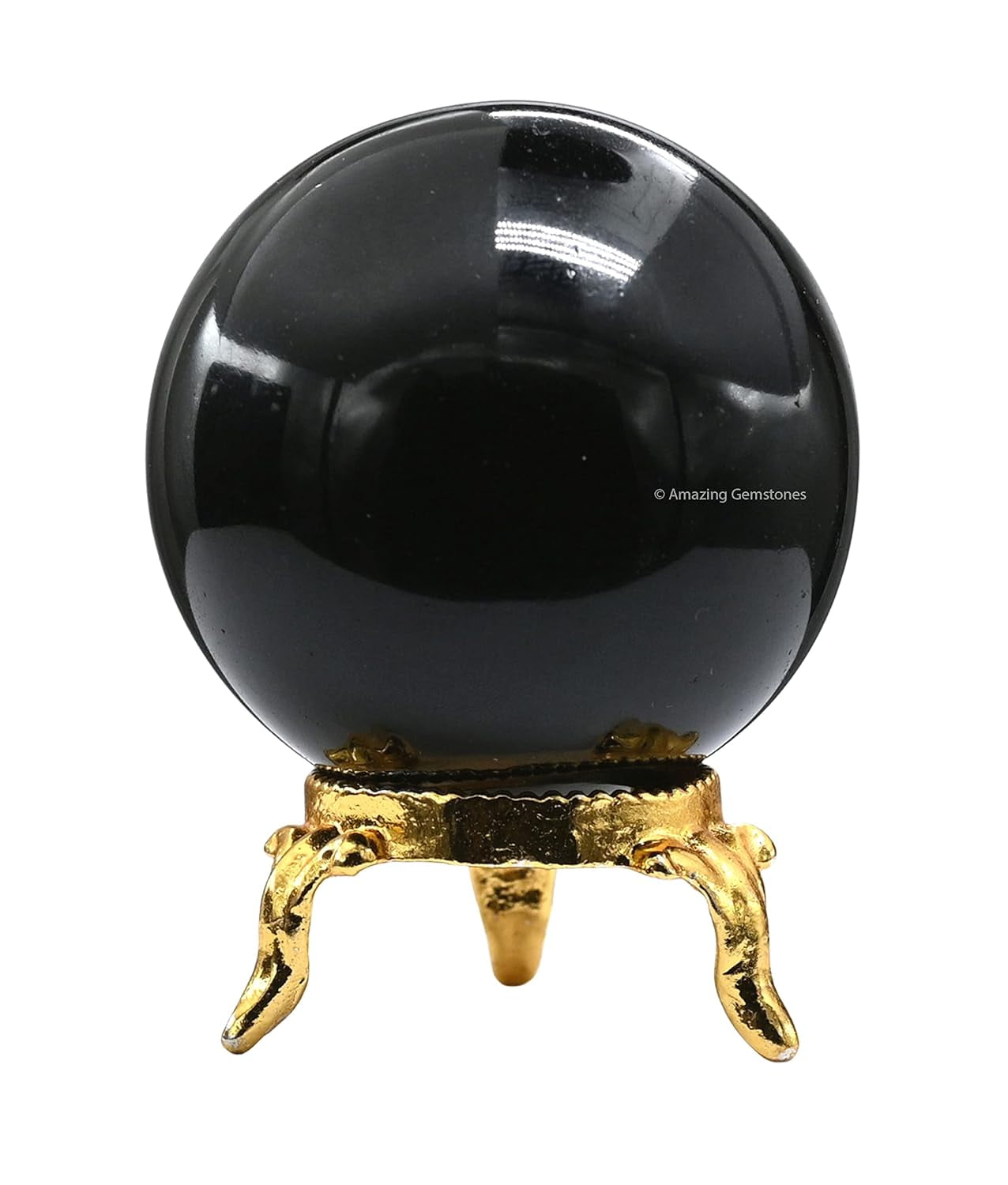 Black Obsidian Crystal Ball Sphere 2" Inches - Walmart.com