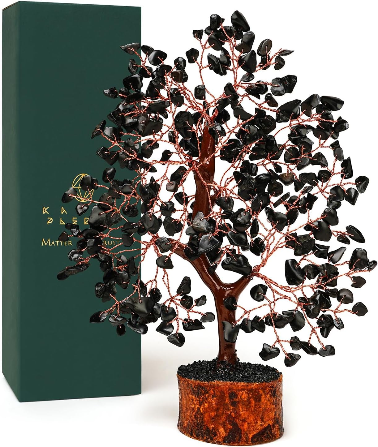 Black Obsidian Healing Crystal Tree Spiritual Gifts for Women Handmade ...