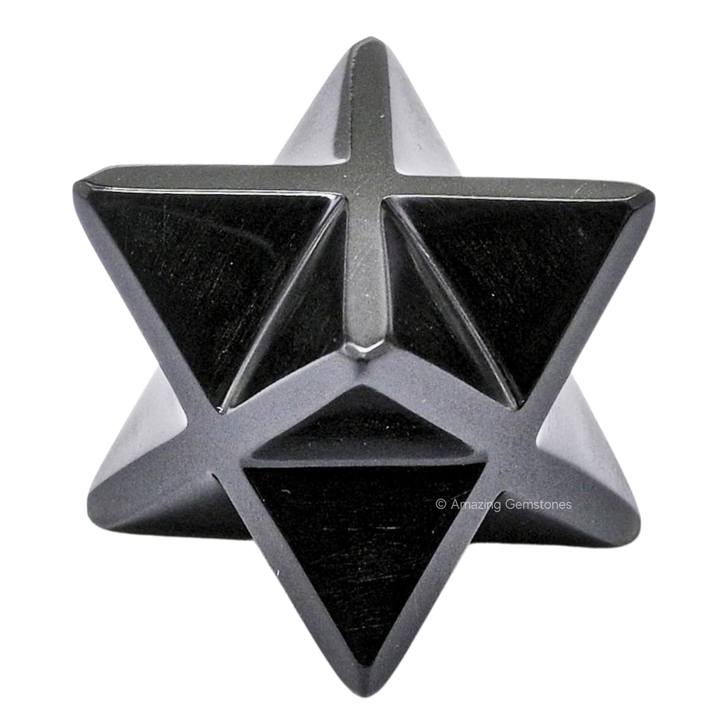 Black Obsidian Merkaba Crystal - 0.75 Inches Metaphysical Merkaba Star ...