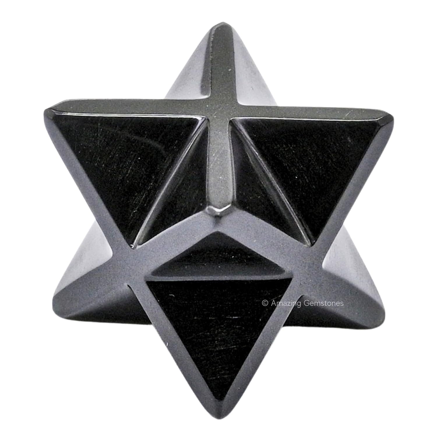 Black Obsidian Merkaba Crystal - 1 Inches Metaphysical Merkaba Star for ...