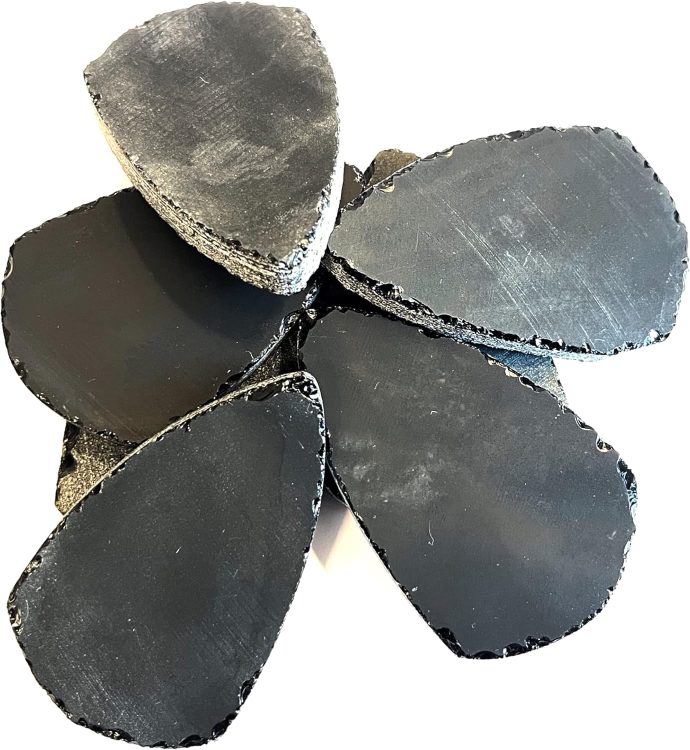 Black Obsidian Preshaped Arrowhead Slabs for Flint Knapping (10 ...