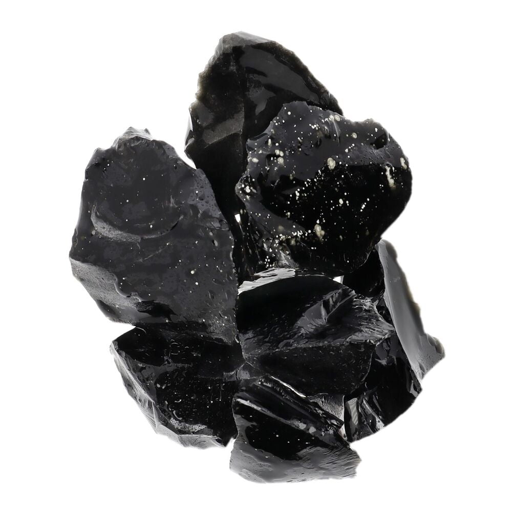 Black Obsidian - Rough Rocks for Tumbling - Dispelling Fear and Anxiety ...