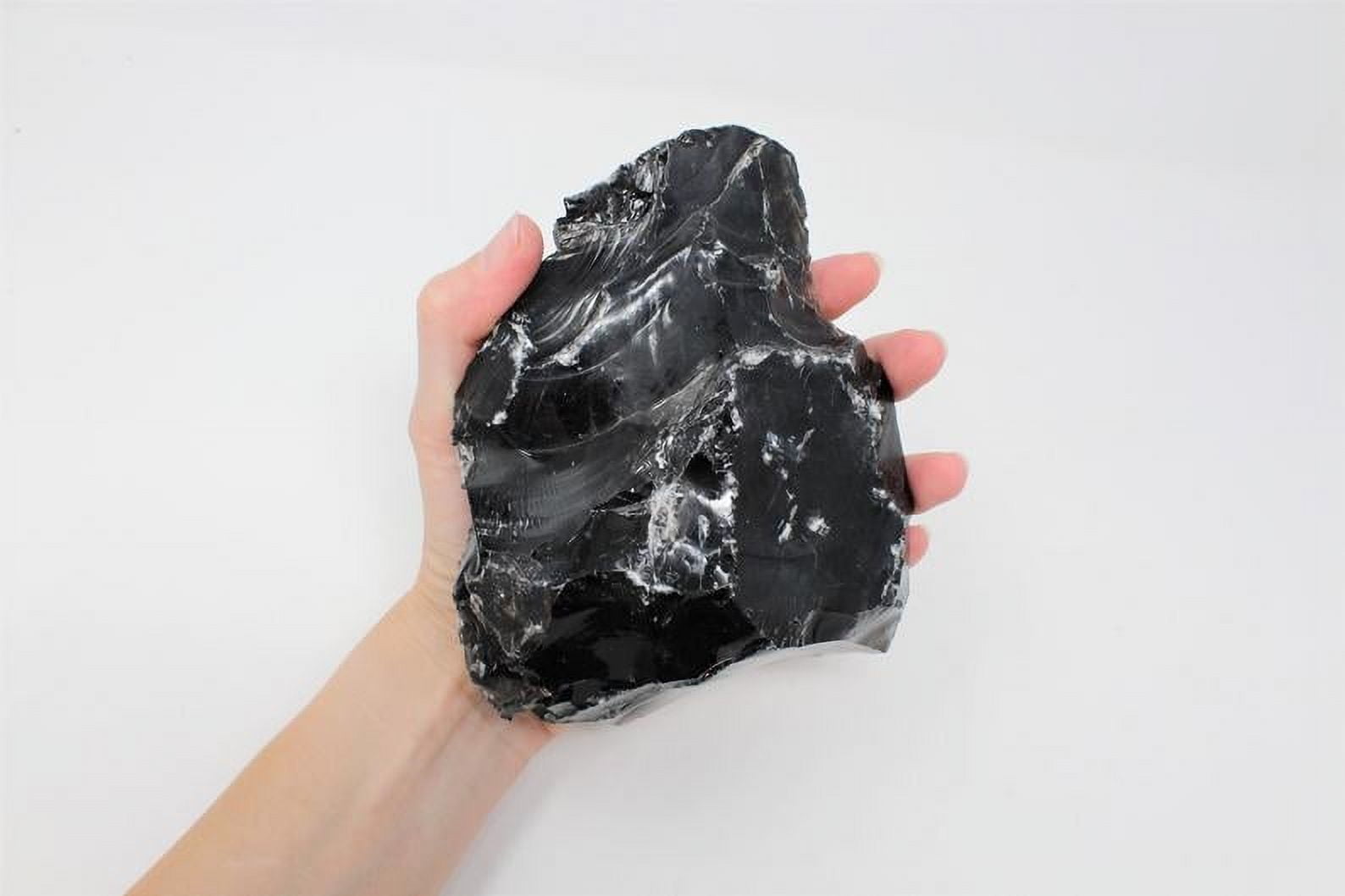 Natural & Authentic Black Obsidian Stone XL Rough Chunk, 1-6 LB Grade A ...