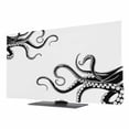 Black Octopus TV Cover for 24 Inch Screen,Stretch Fabric Dustproof TV ...