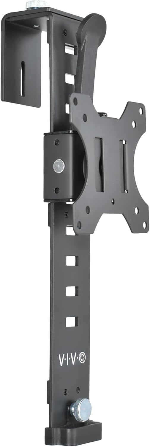 Black Office Cubicle Bracket VESA Monitor Mount Stand Hanger Attachment ...