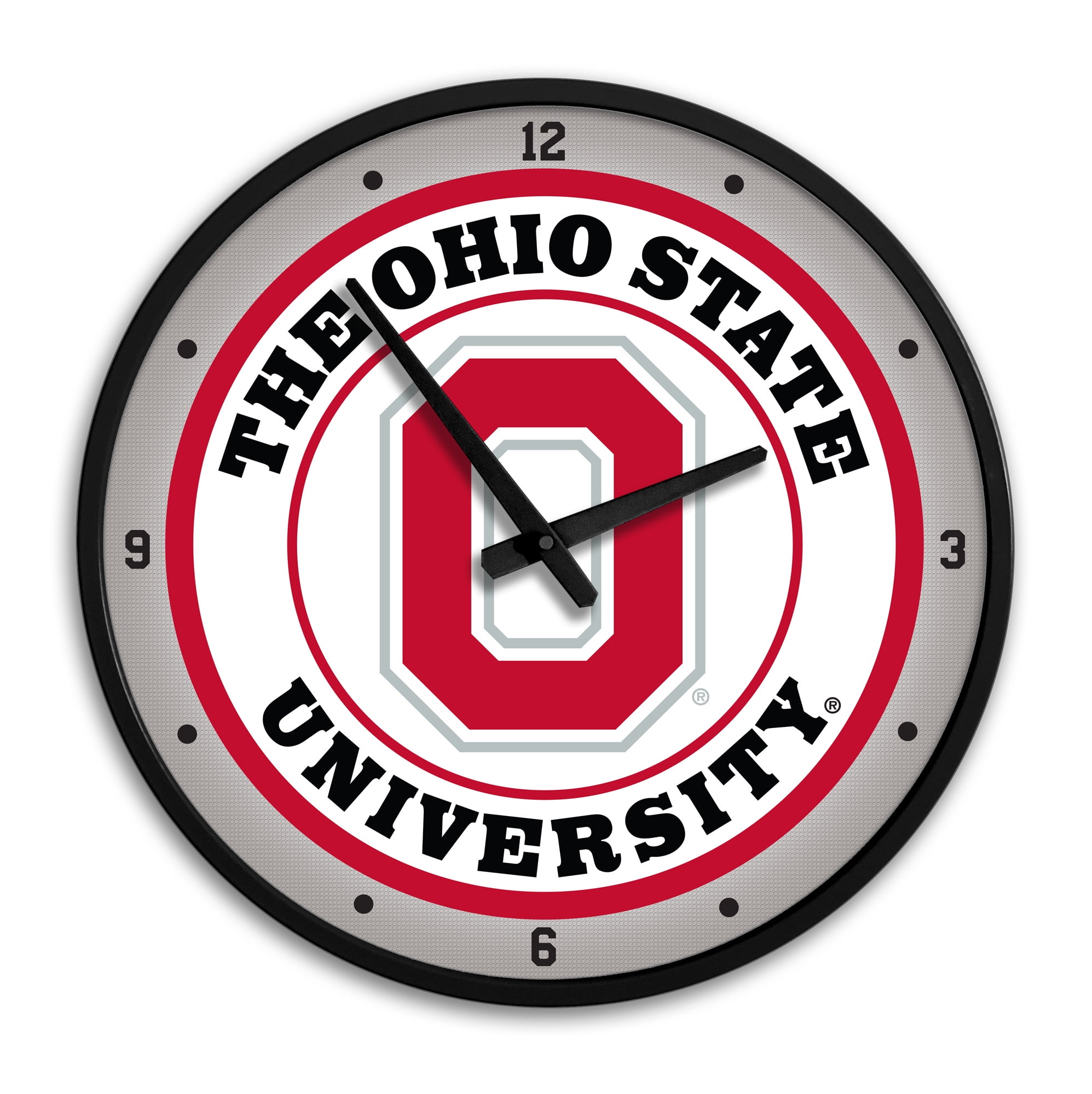 Black Ohio State Buckeyes Block O Modern Disc Wall Clock - Walmart.com