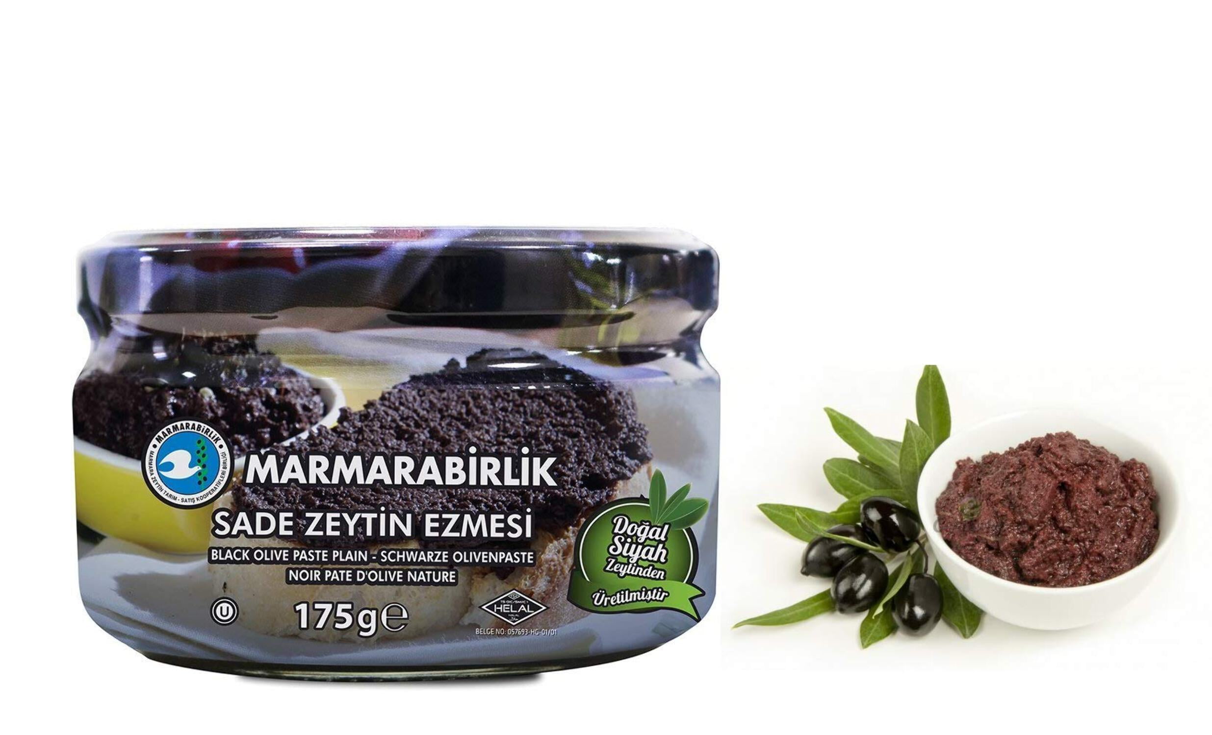 Black Olives Spread Paste 6.1 oz 175 g Plain (Plain 6,1 oz 175 g ...