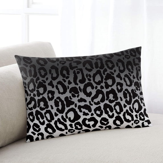 Black Ombre Leopard King Size Pillow Cover, Pillowcase Protectors with ...