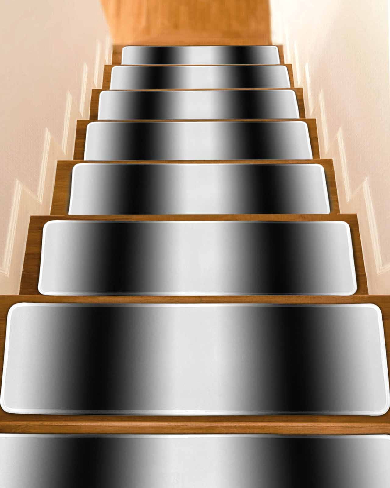 Black Ombre Stair Treads for Wooden Steps Indoor Runner Rug Carpet ...