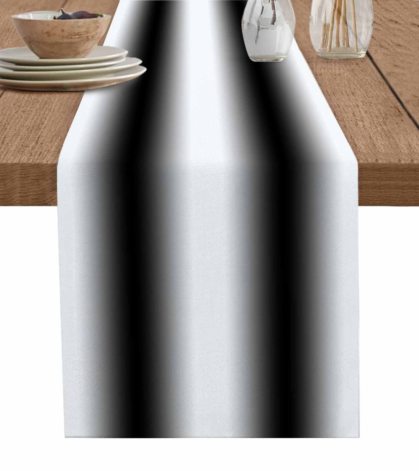 Black Ombre Table Runner Farmhouse Stripes Modern Art Tablerunners 18 x ...