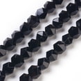Black Onyx Beads Strands Faceted Dyed Heated 8x8mm Hole: 1mm 47pcs ...