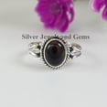 Black Onyx Sterling Silver Ring, Honey Bee Design, December Birthstone ...