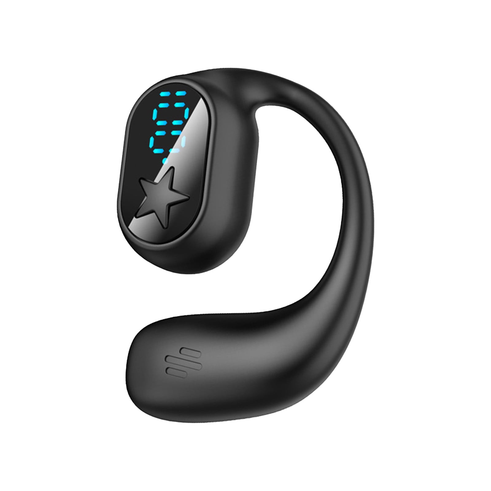 Black Open Ear Bluetooth Headphones True Wireless 5.3 Hanging Ear ...