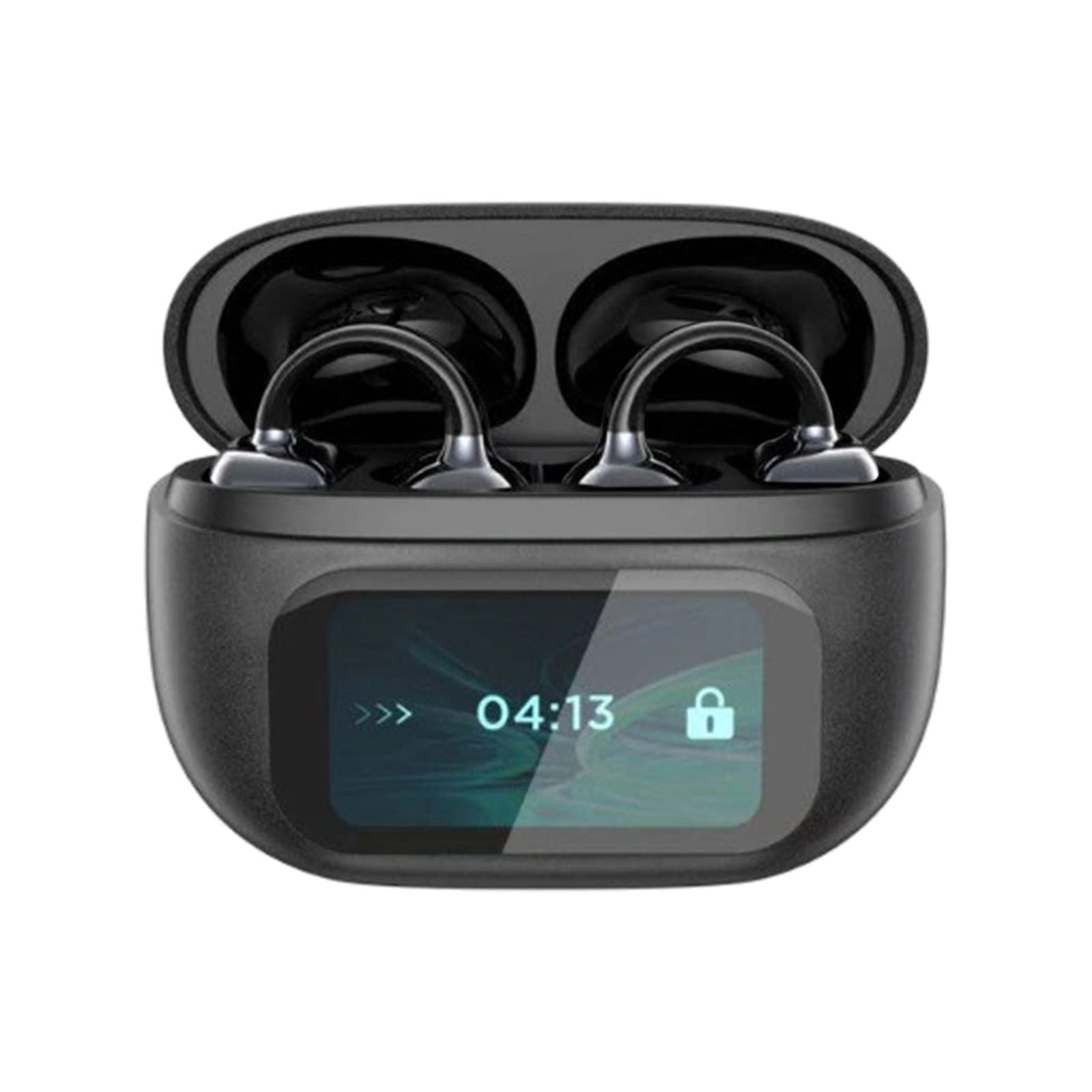 Black Open-Ear Translator Device With Advanced Chip For Accurate Speech ...