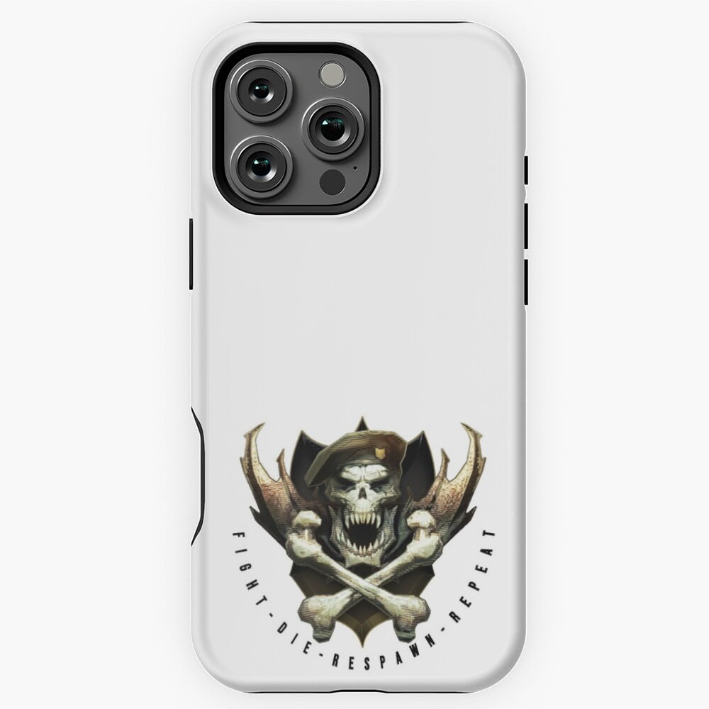 Black Ops Fight Die Respawn Repeat Phone Case for iPhone 16 15 14 13 12 ...