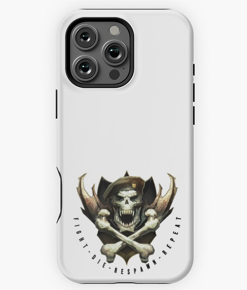 Black Ops Fight Die Respawn Repeat Phone Case for iPhone 16 15 14 13 12 ...