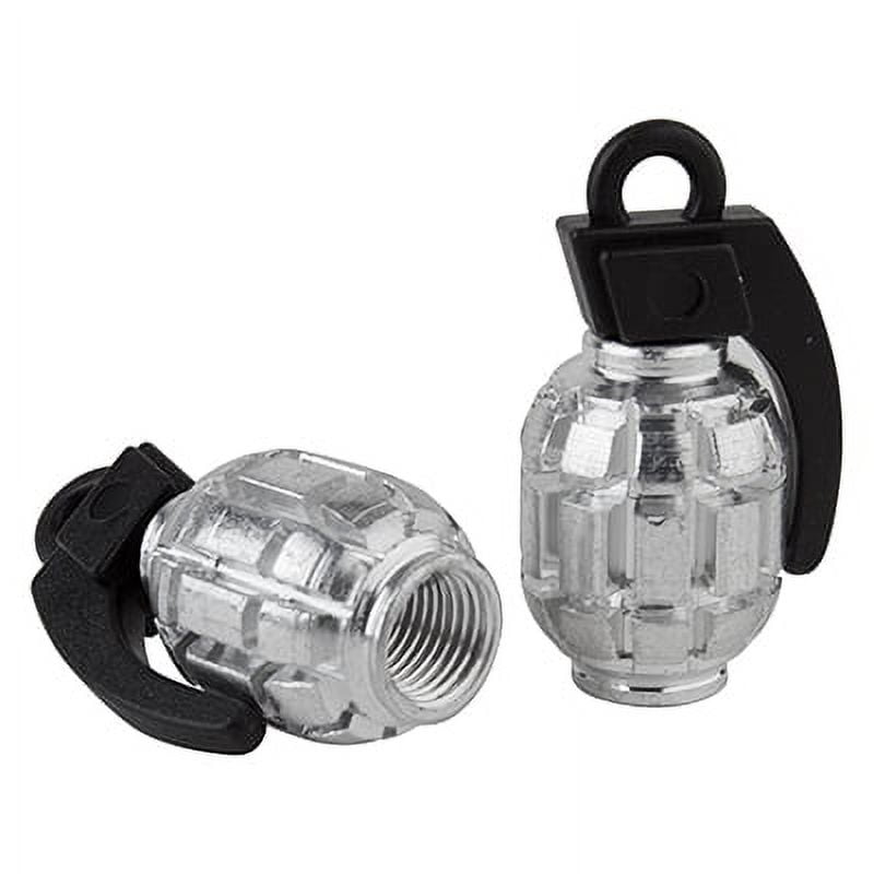 Black Ops Grenade Valve Caps Valve Caps Bk-ops Grenade Sv Sil - Walmart.com